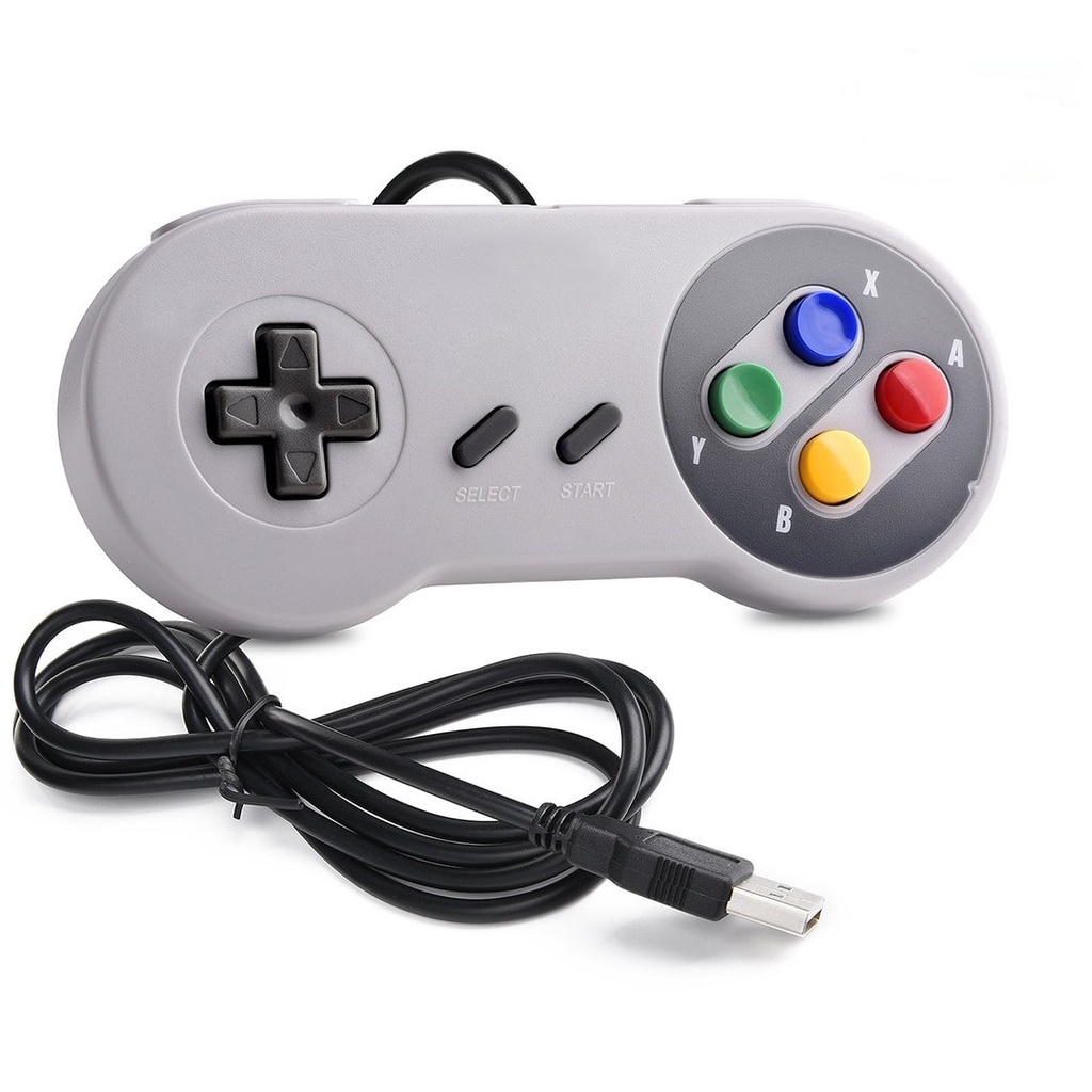 Controle Joystick Super Nintendo Usb PC/Raspberry/Emulador | Shopee Brasil