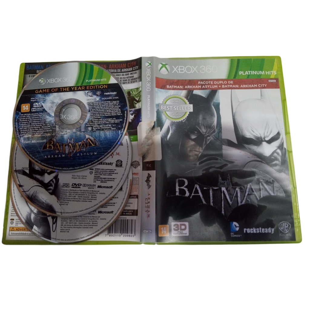 Batman Double Pack Xbox 360 Original Envio Ja!! | Shopee Brasil