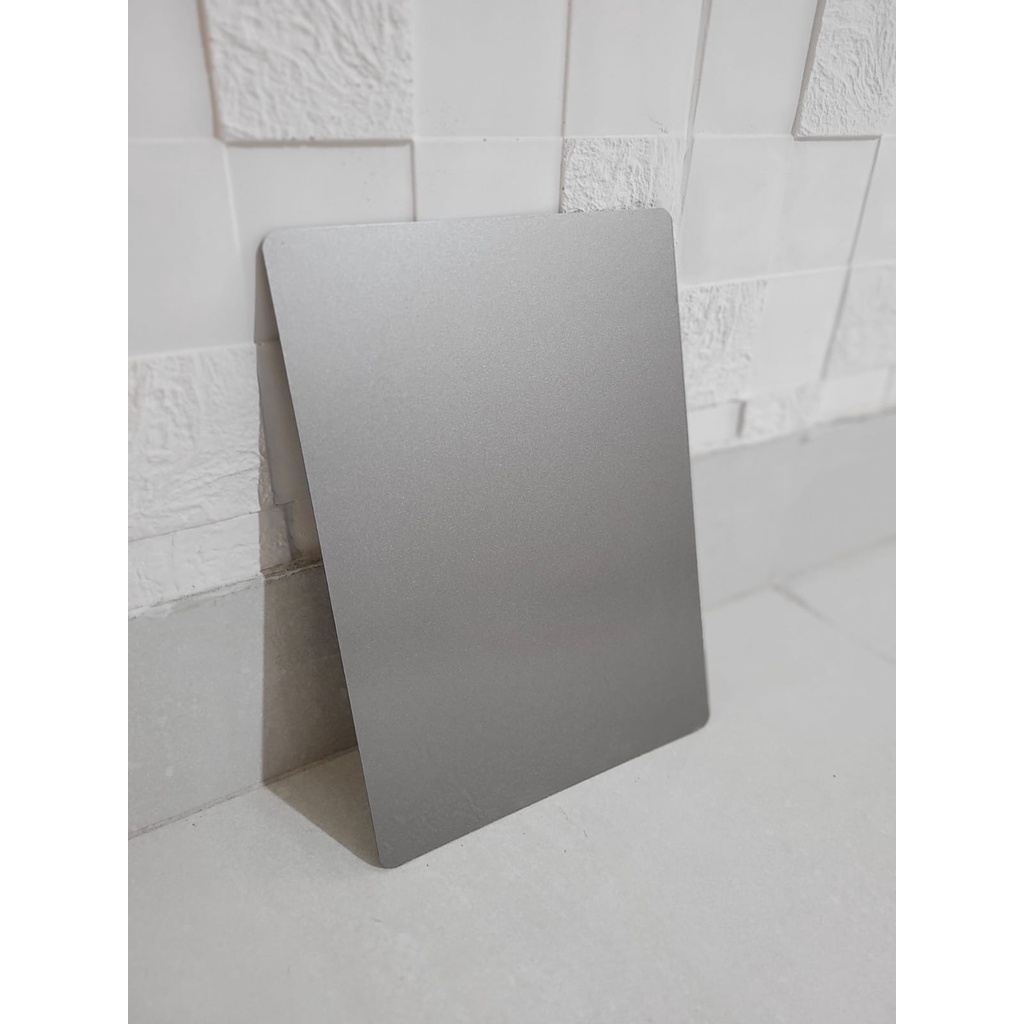 10 Placas/Chapas de Metal 20x28cm A4 Resinada Para Sublimacao - Prata ...