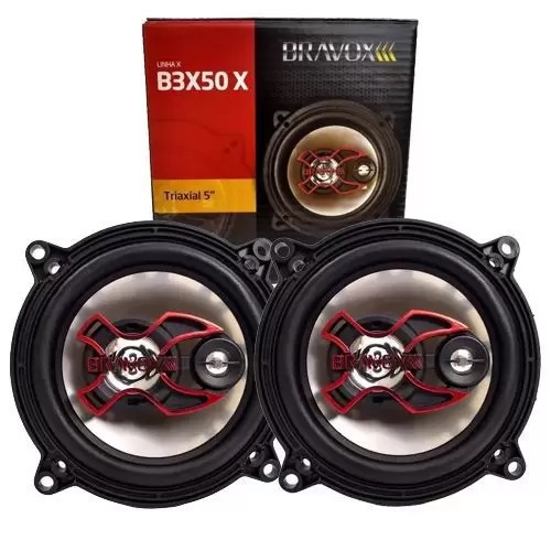 Alto Falante Triaxial Bravox 5 Polegadas B3x50x 100w Rms Par | Shopee Brasil