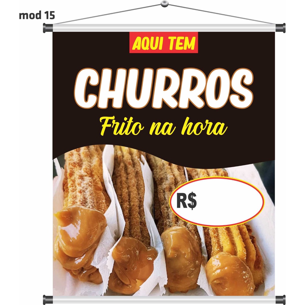 banner churros 60x50cm mod195 | Shopee Brasil
