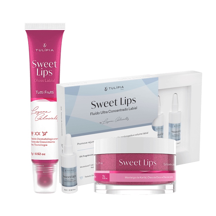 Kit Sweet Lips Tutti Frutti: Esfoliante + Gloss + Fluido Ultra ...