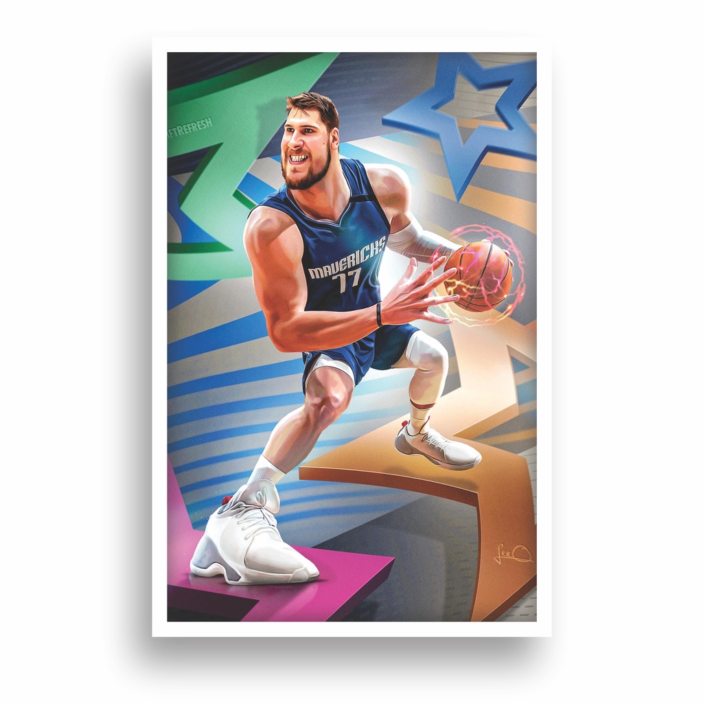 Quadro Placa Lika Doncic - Dallas Mavericks NBA | Shopee Brasil