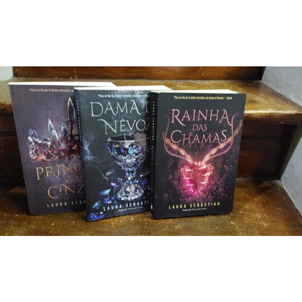 Princesa das Cinzas + Dama da Nevoa + Rainha das Chamas / Laura Sebastian | Shopee Brasil