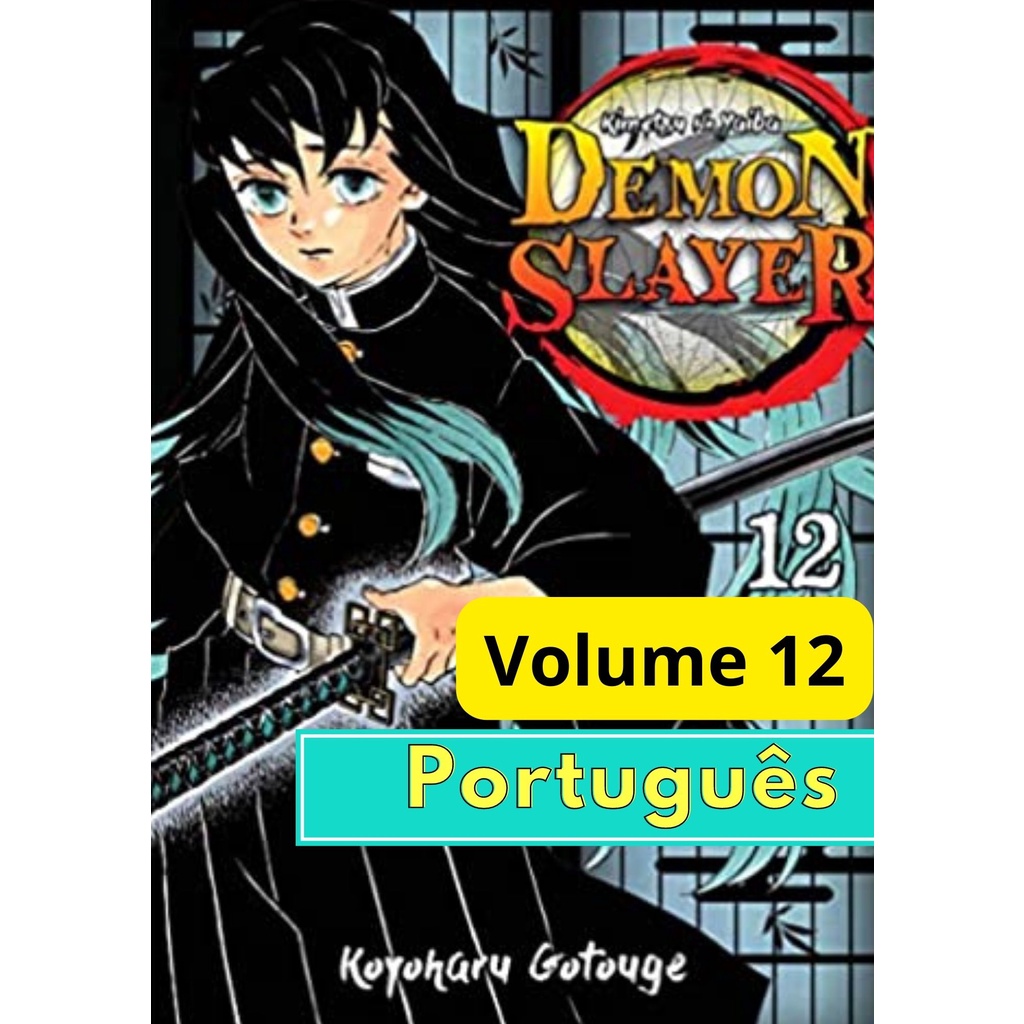 Demon Slayer Kimetsu no Yaiba Mangá Volume 12 Novo Lacrado Português ...