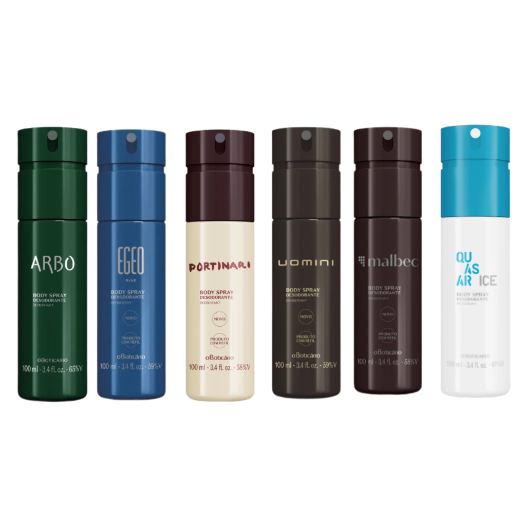 Desodorante Body Spray Masculinos O Boticário 100ml | Shopee Brasil