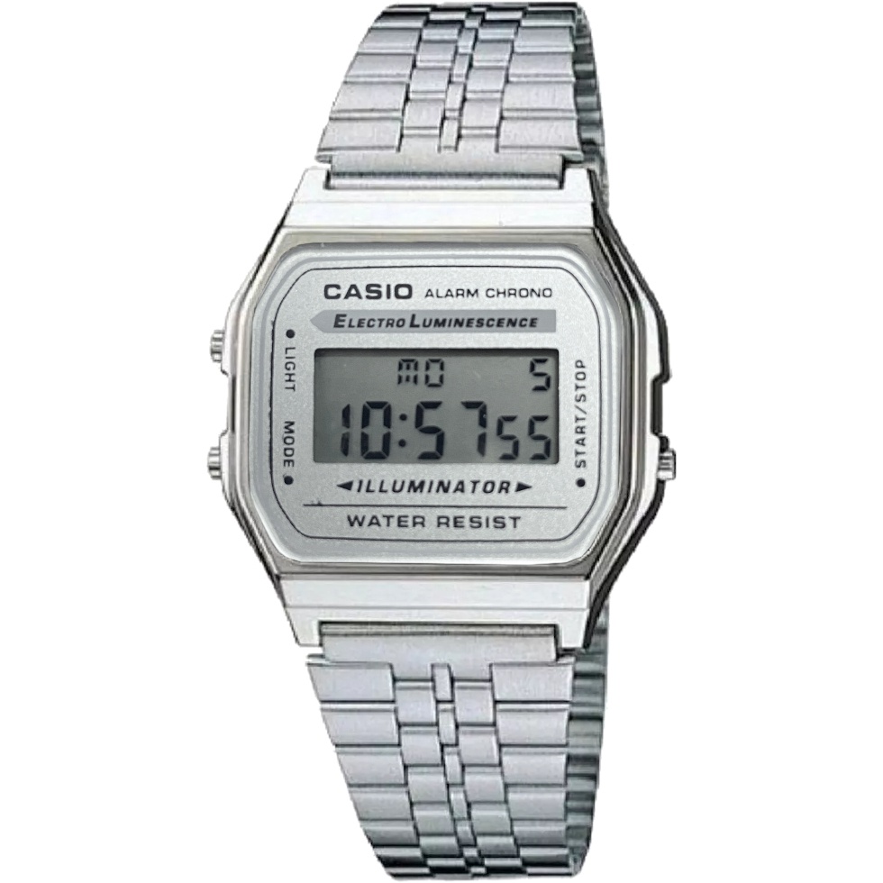 Relógio Estilo Casio Retro Vintage 159w Prata - Cassio Clássico ...