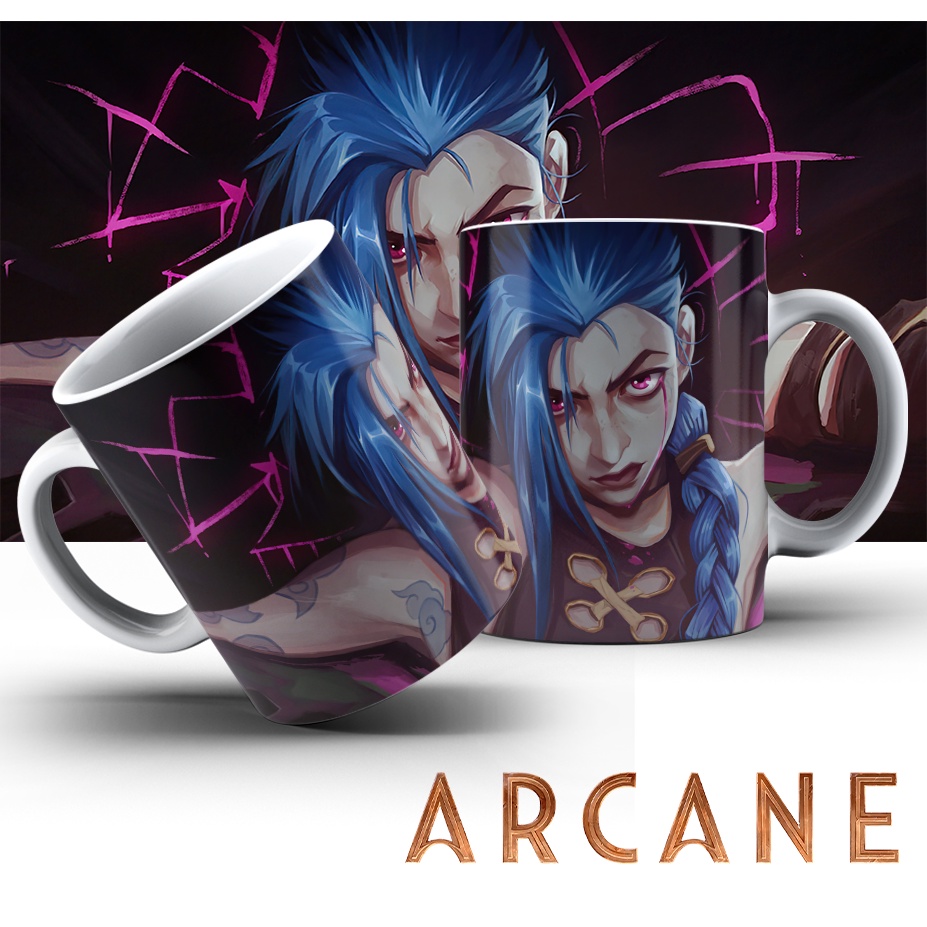 Caneca Jinx Arcane Personalizada League of Legends | Shopee Brasil