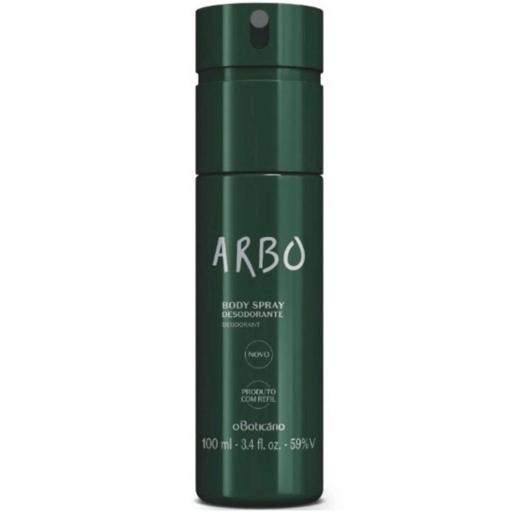 Body Spray Desodorante Arbo Intenso Masculino O Boticário – 100ml ...