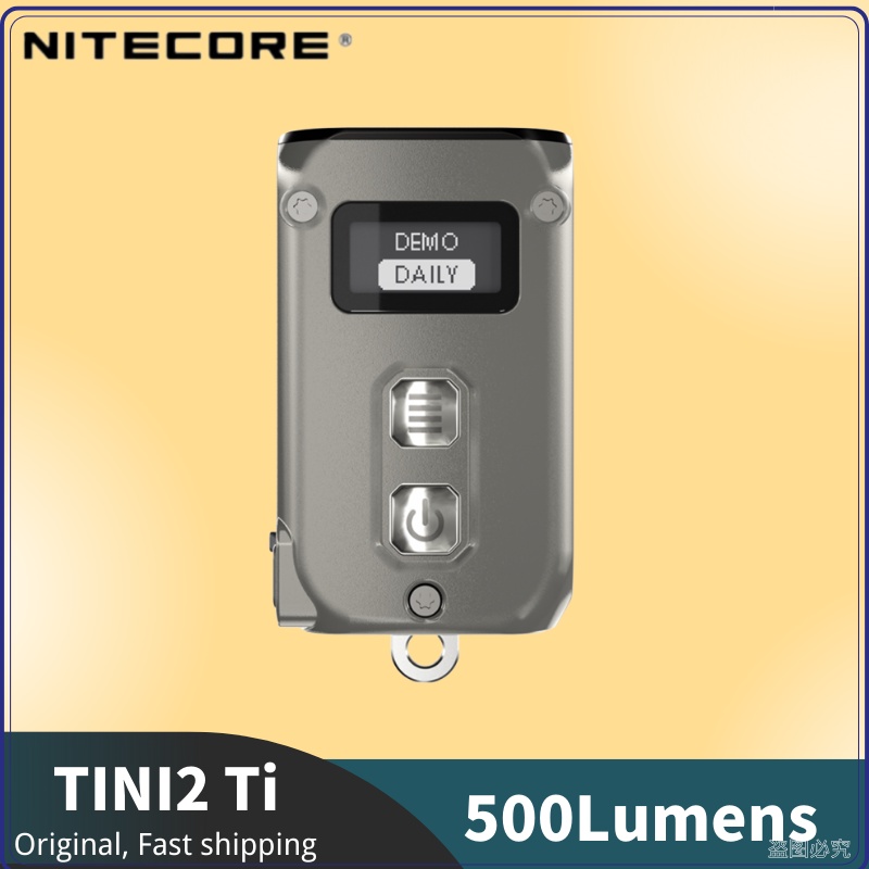 2022 Novo NITECORE Tini2 SS Tini2 Ti 500Lumens Recarregável Chaveiro De ...