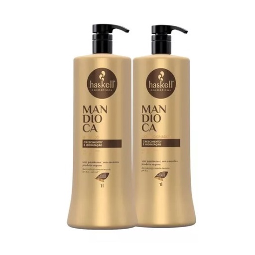Shampoo e Condicionador Haskell Mandioca 1 Litro | Shopee Brasil