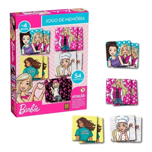 Jogo da Memória Barbie - Grow 4171 | Shopee Brasil