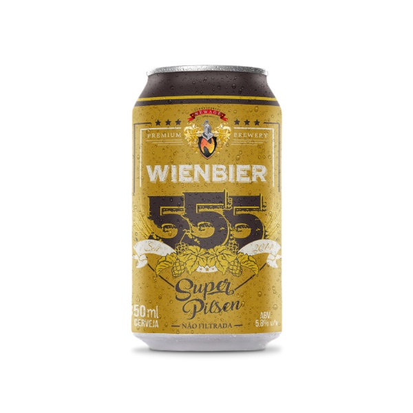 Cerveja Wienbier 555 Super Pilsen 350ml | Shopee Brasil