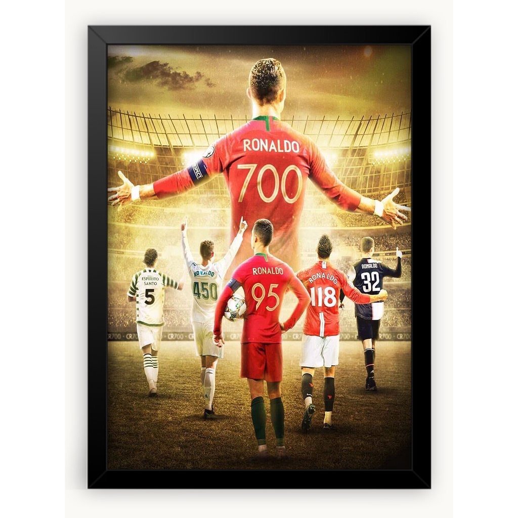 Quadro # CR7 - Cristiano Ronaldo A3 42x30cm. | Shopee Brasil
