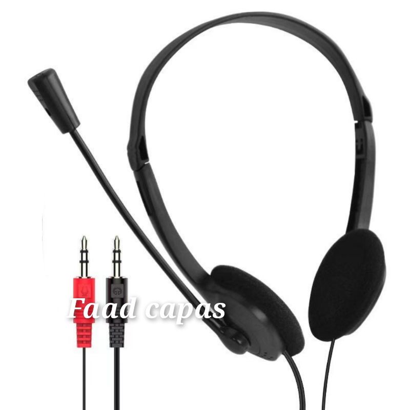 Fone de ouvido com microfone básico e simples | Shopee Brasil