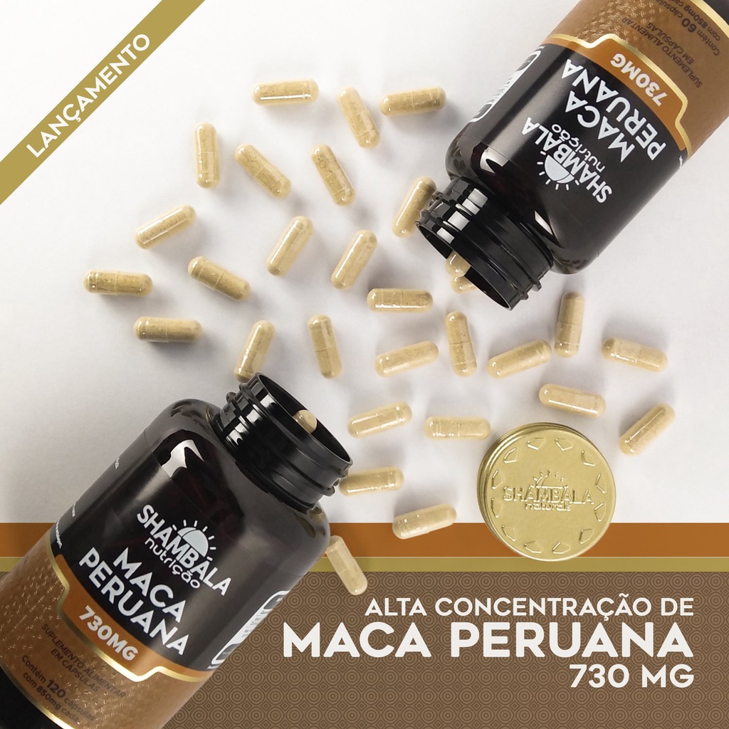 Maca Peruana Original em Capsulas 730mg | Shopee Brasil