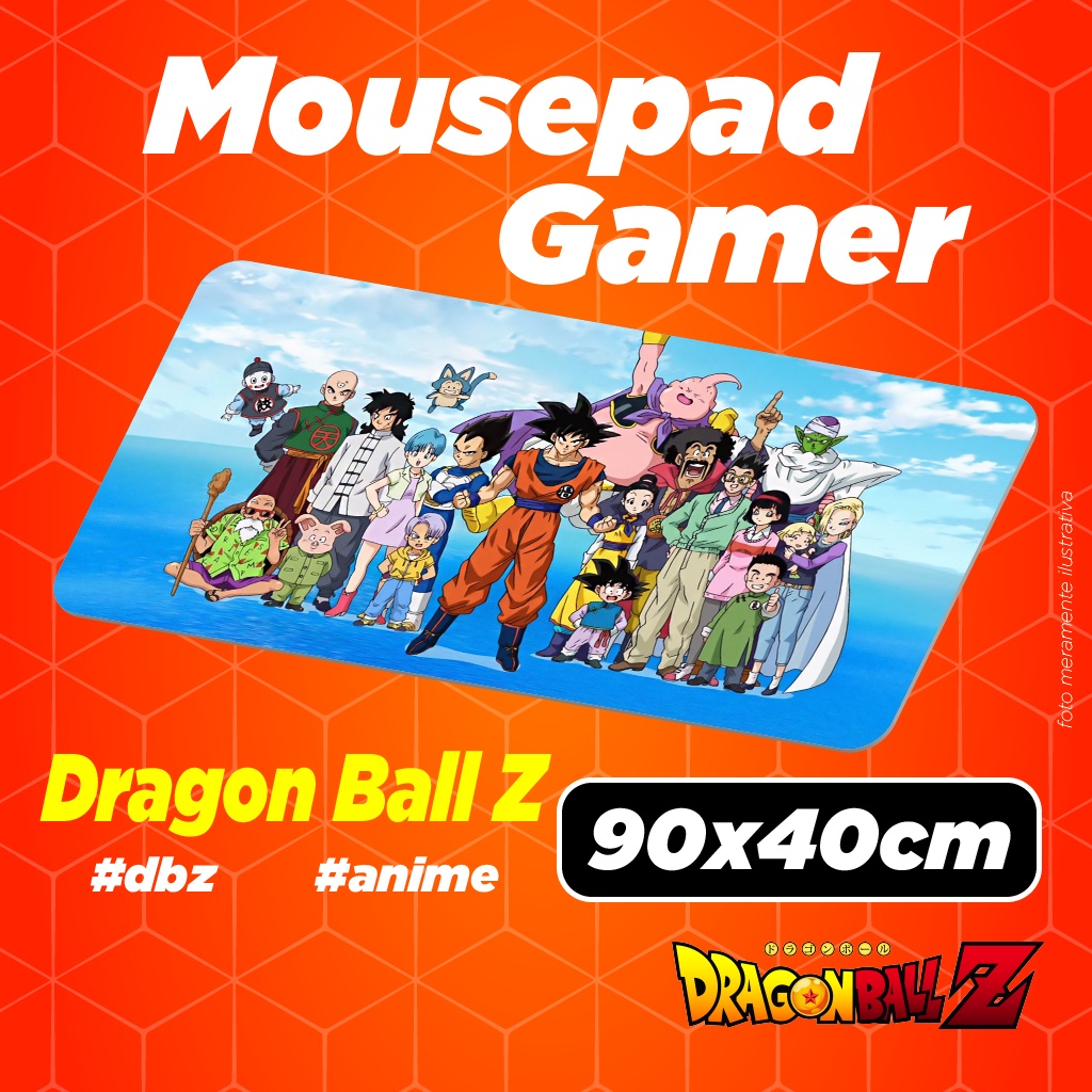Mouse Pad Gamer - Dragon Ball Z - DBZ - Anime - 90x40cm | Shopee Brasil