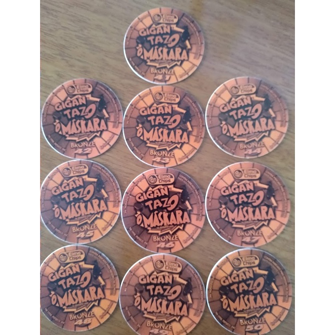 Gigan Tazo Bronze - O Máskara - Elma Chips - Completo | Shopee Brasil