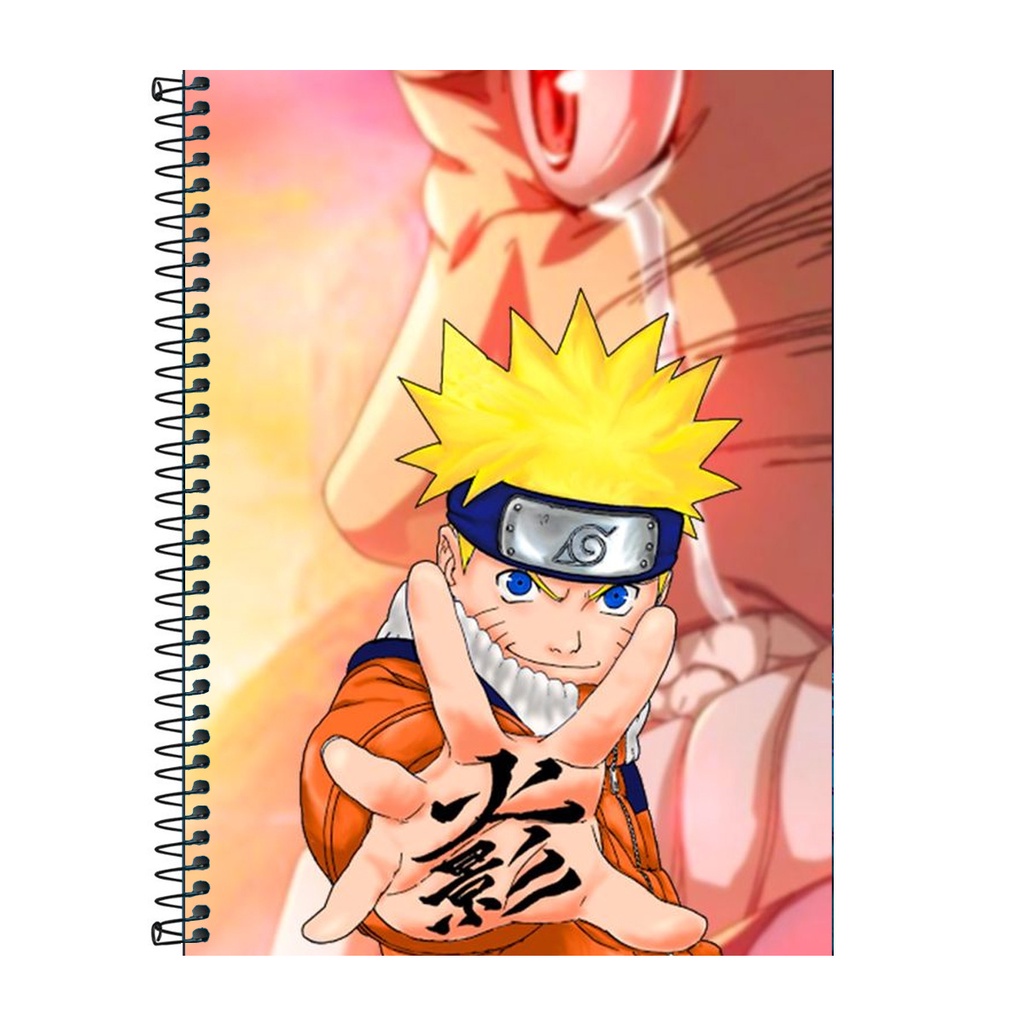 Kit 2 Caderno Naruto 20 Matérias 320 Folhas Personalizado | Shopee Brasil