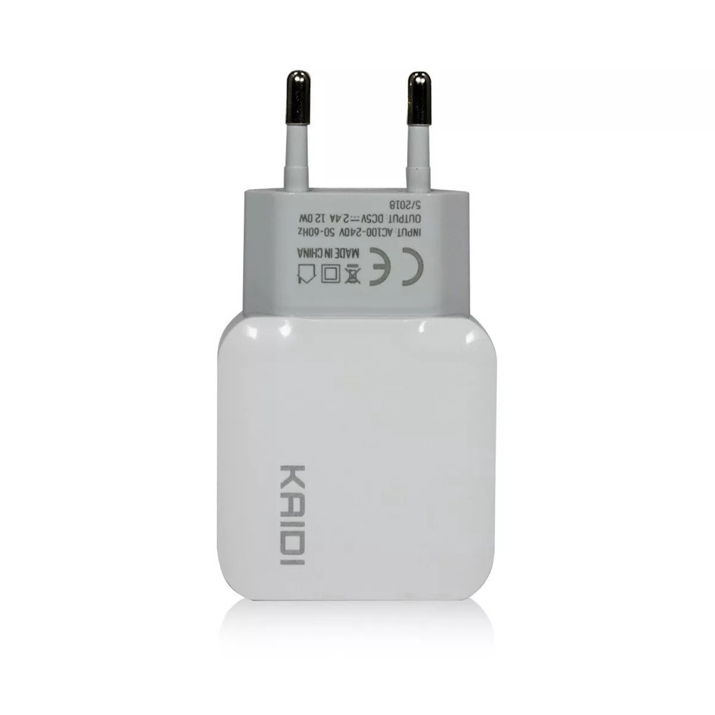 Carregador 2 Usb Kaidi Kd 301 Cem Ou Com Cabo Shopee Brasil