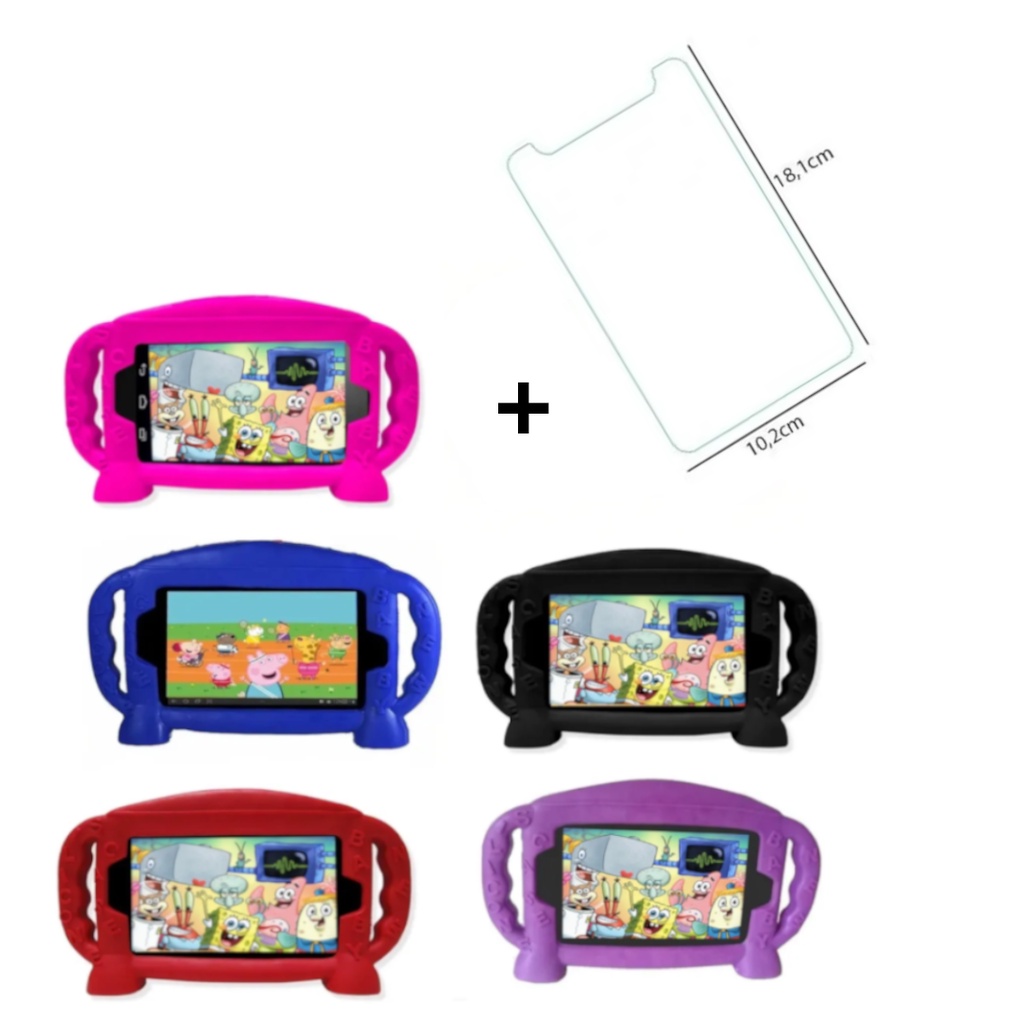 Capinha Infantil Para Tablet Fire 7 2019 Kfmuwi 7 In + Pelicula de ...