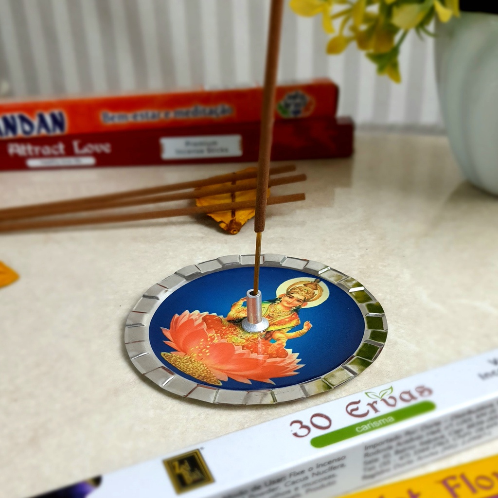 porta incenso incensário para incenso de vareta decorativo indiano ...