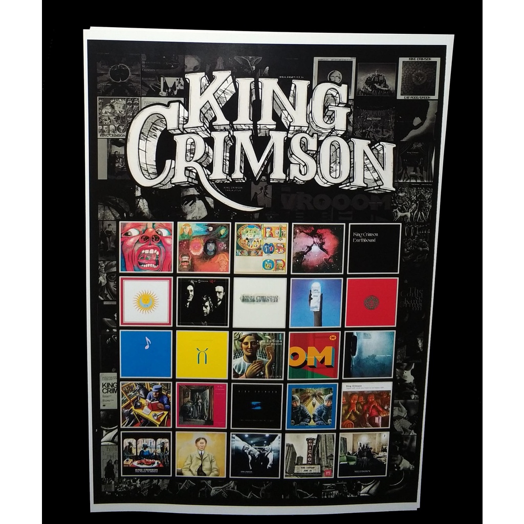 king crimson poster cartaz banda rock progressivo jazz fusion vinil cd ...