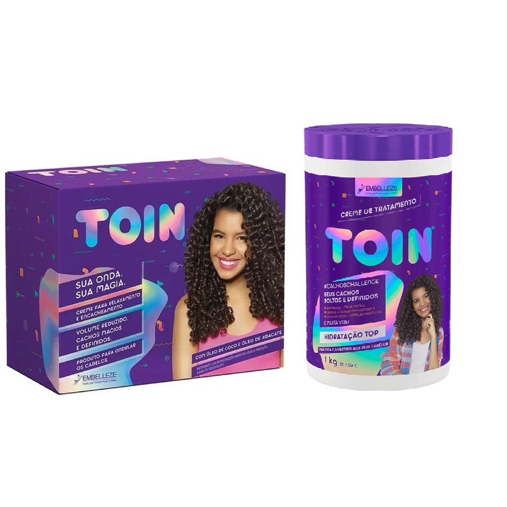 Kit Relaxamento Toin +creme De Tratamento Toin 1kg Embelleze | Shopee ...