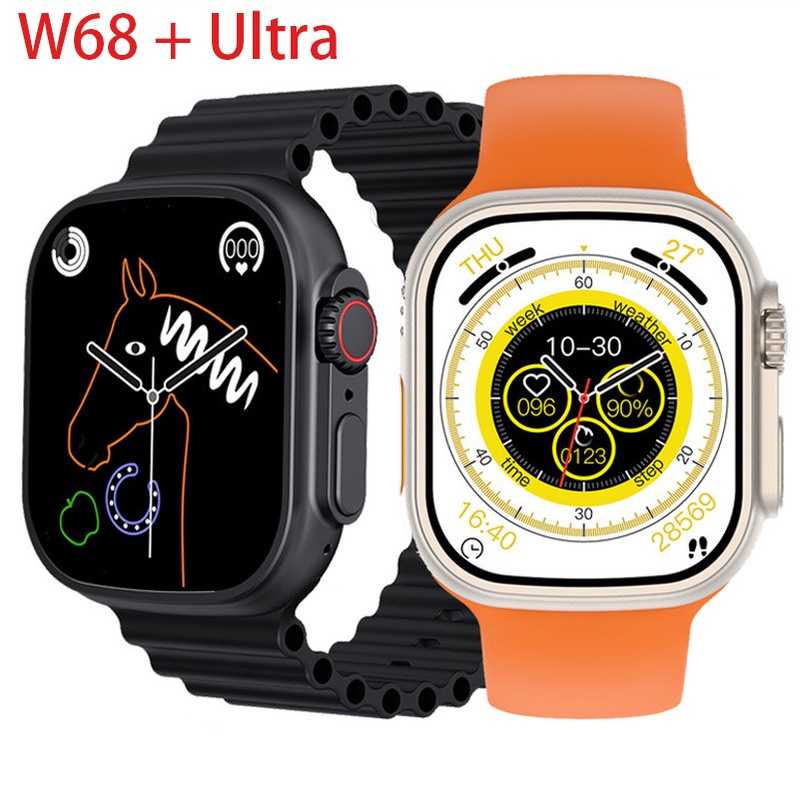 Smartwatch W68 Ultra Smart Watch NFC Series Heart Rate Calculator Smart ...