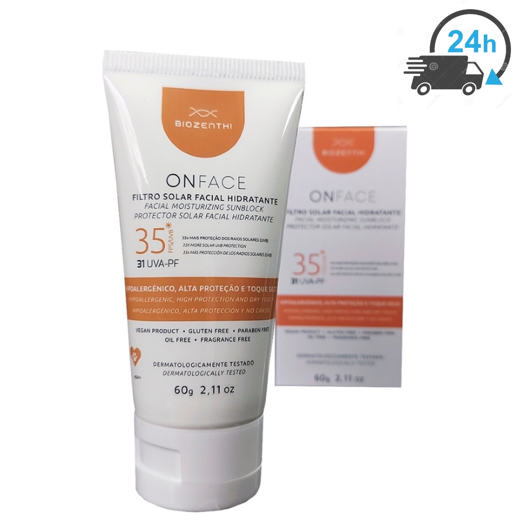 Filtro Solar Facial Hidratante Onface Biozenthi | Shopee Brasil