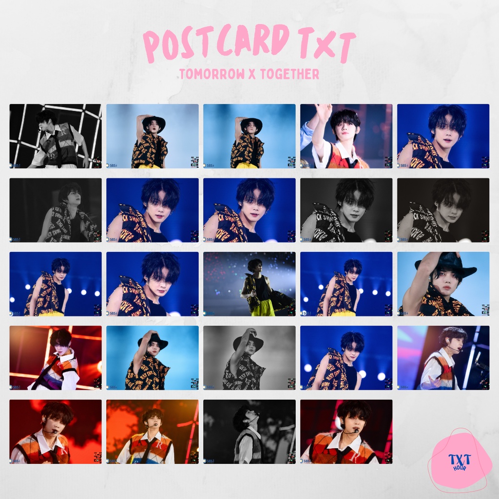 POSTCARD TXT (TOMORROW X TOGETHER) 2022 SBS GAYO GAEJEON - YEONJUN ...
