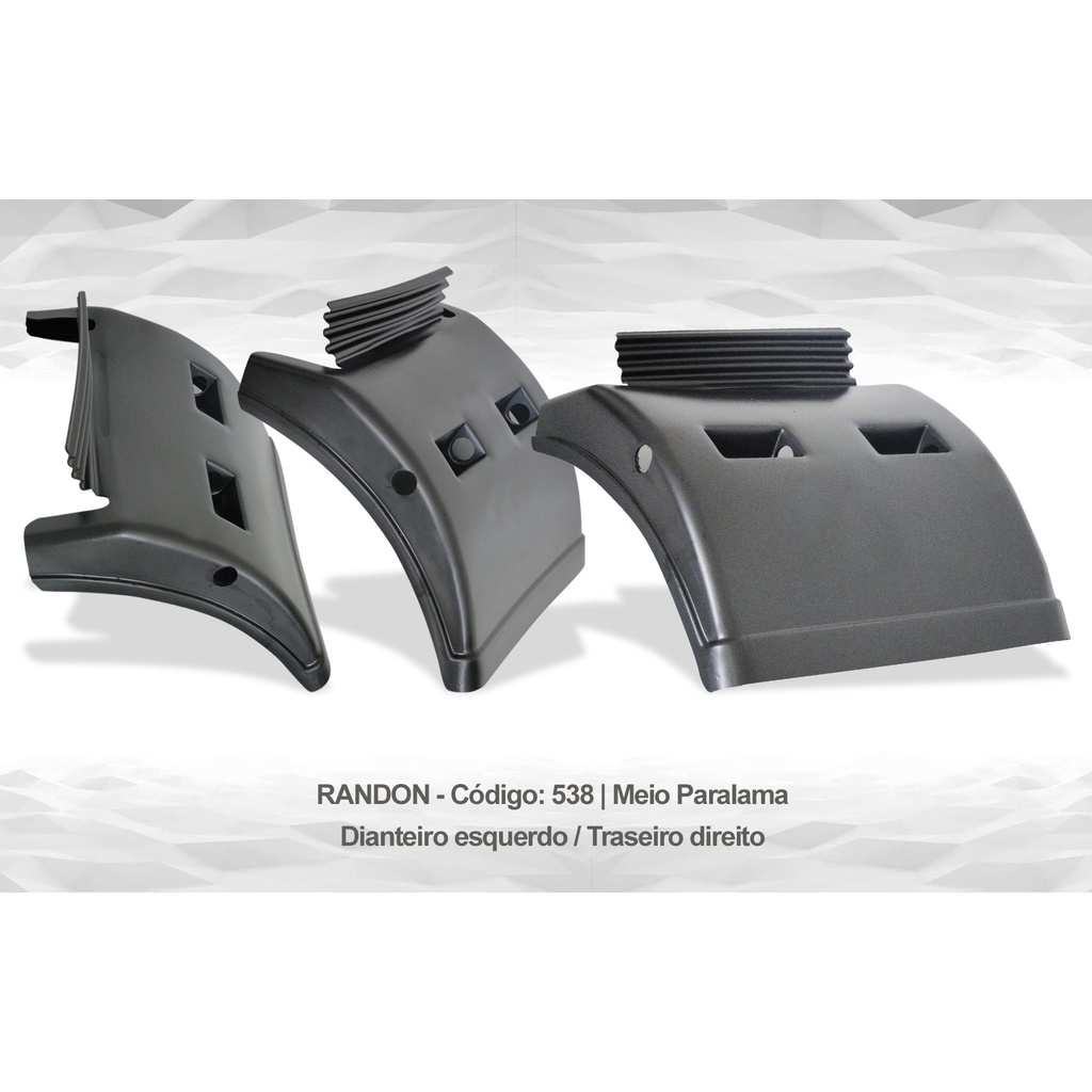 Paralama Carreta Randon Meio 1/2 Paralama Preto | Shopee Brasil