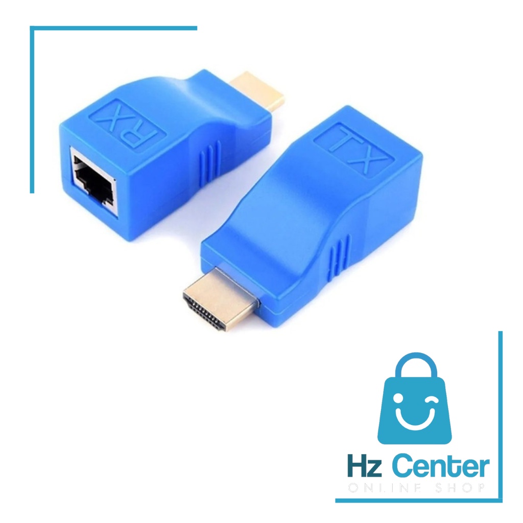Extensor Adaptador Hdmi 3D 30 Metros Via Cabo De Rede RJ45 - Cat 5e e ...