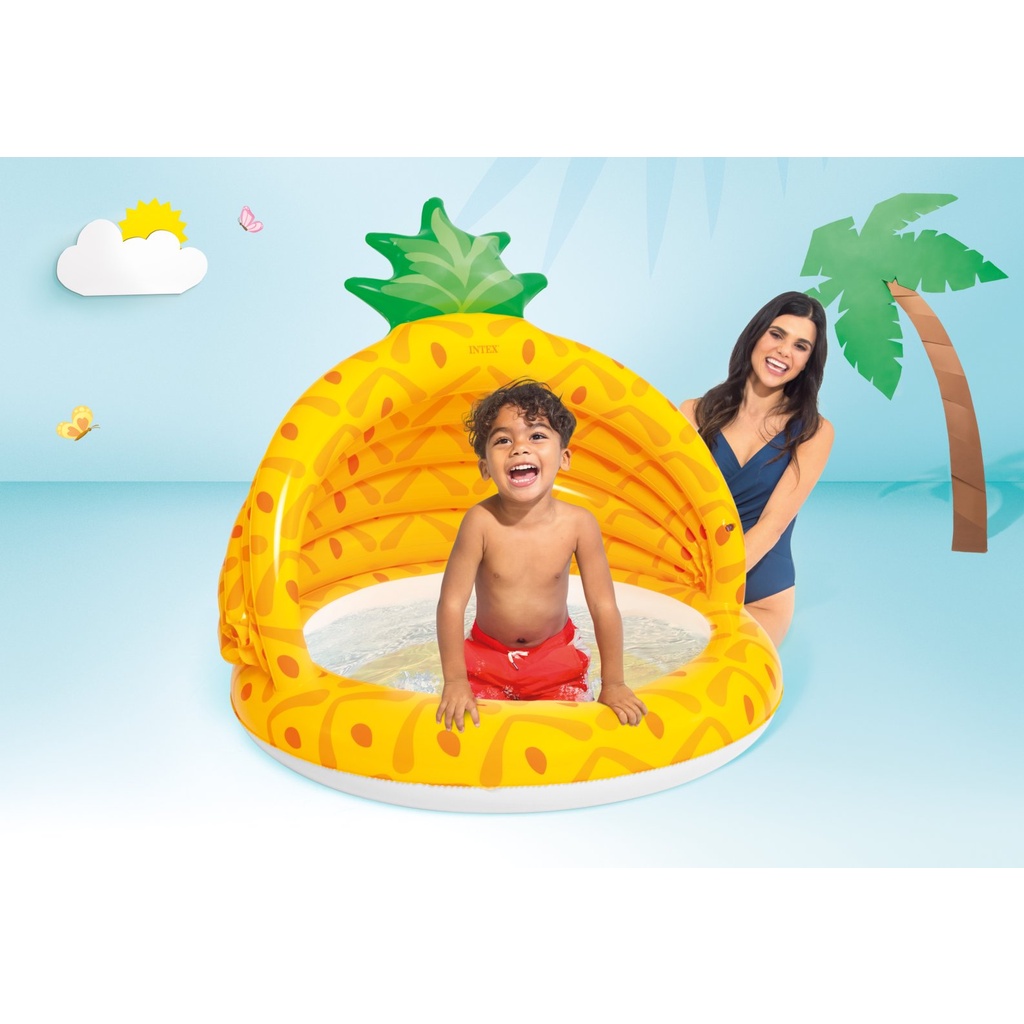 Piscina Inflável de Abacaxi 45 L Com Cobertura - Intex 58414 | Shopee ...