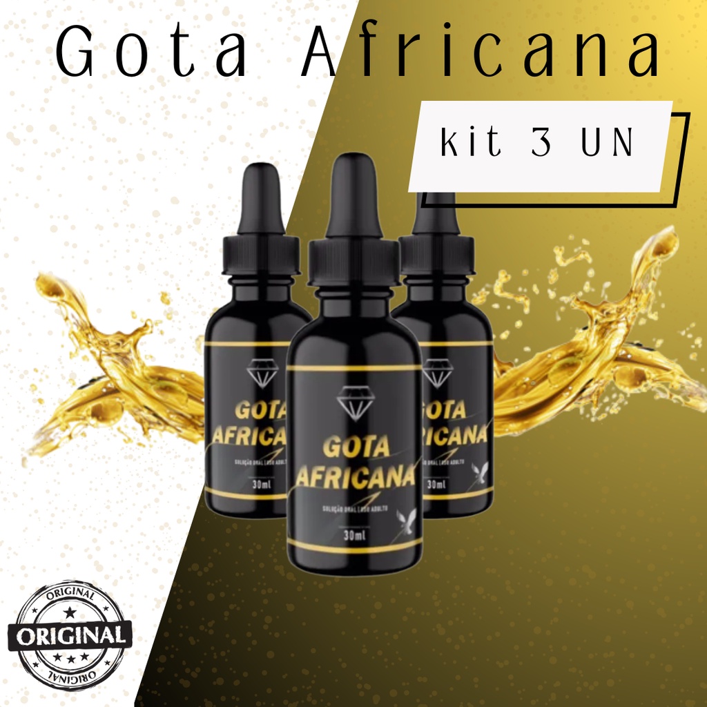3 GOTA AFRICANA ORIGINAL MEGA POTENTE | Shopee Brasil