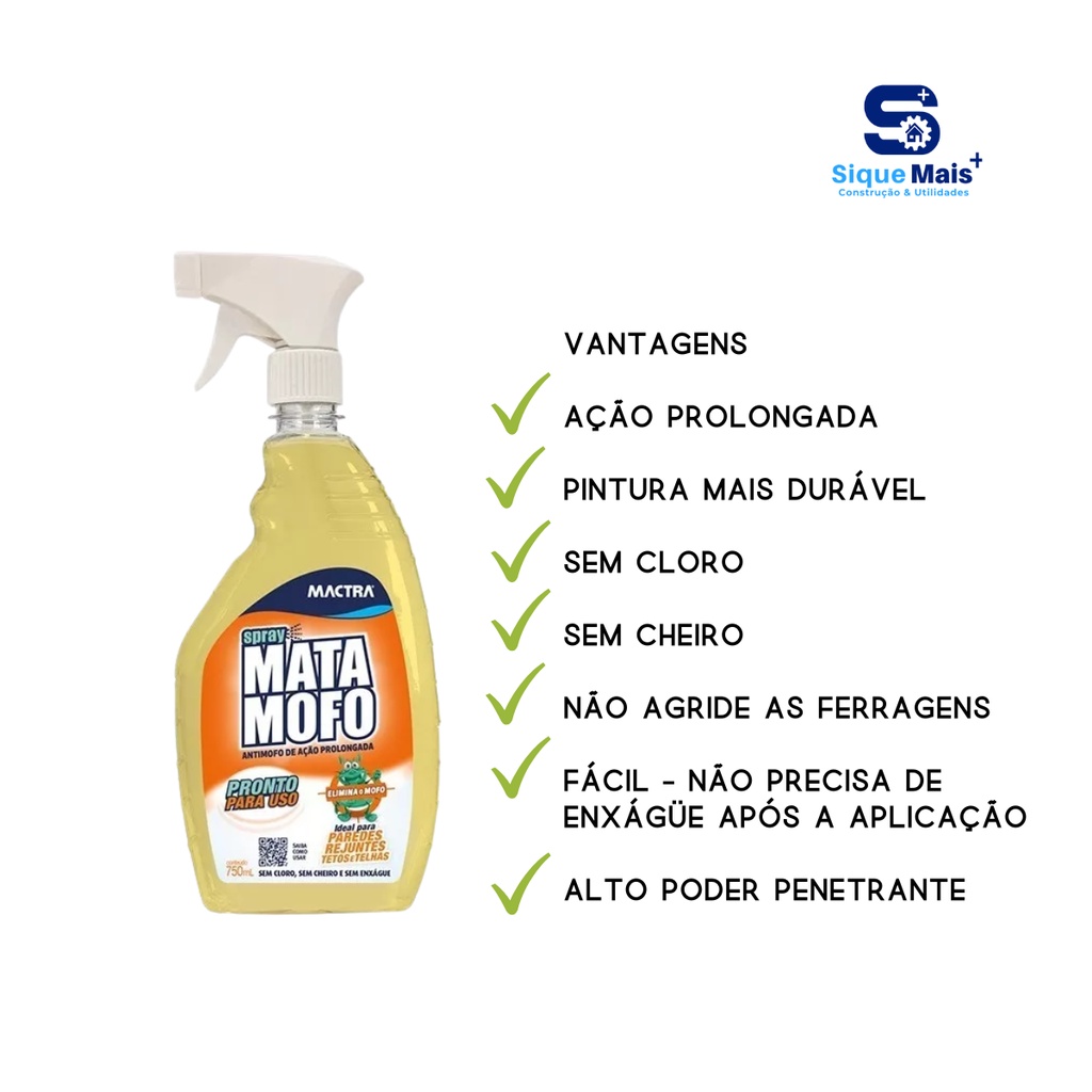 Spray Matamofo Antimofo especial Eliminar Ação prolongada - Fácil ...