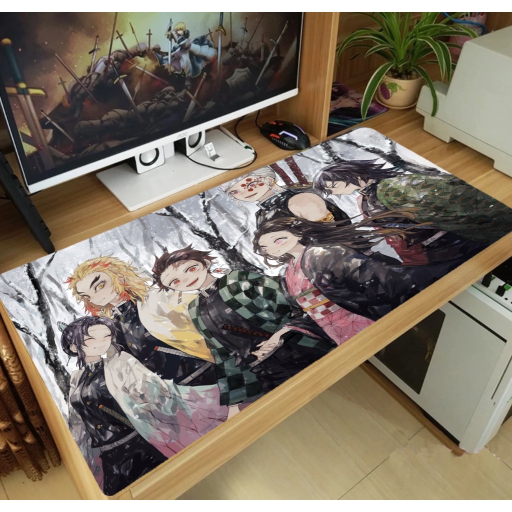 Mouse Pad Gamer Extra grande Anime Demon Slayer - 27 | Shopee Brasil