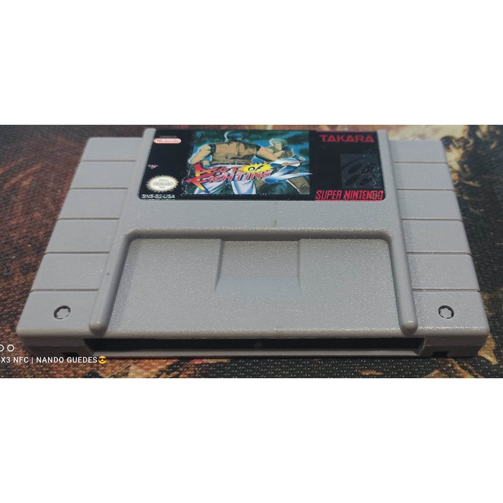 Jogo Art Of Fighting 2 Chip Novo Repro Super nintendo snes Funcionando ...