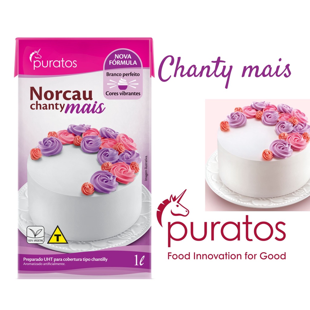 Chantilly Norcau Chanty Mais 1L - Puratos- Creme Chantilly | Shopee Brasil