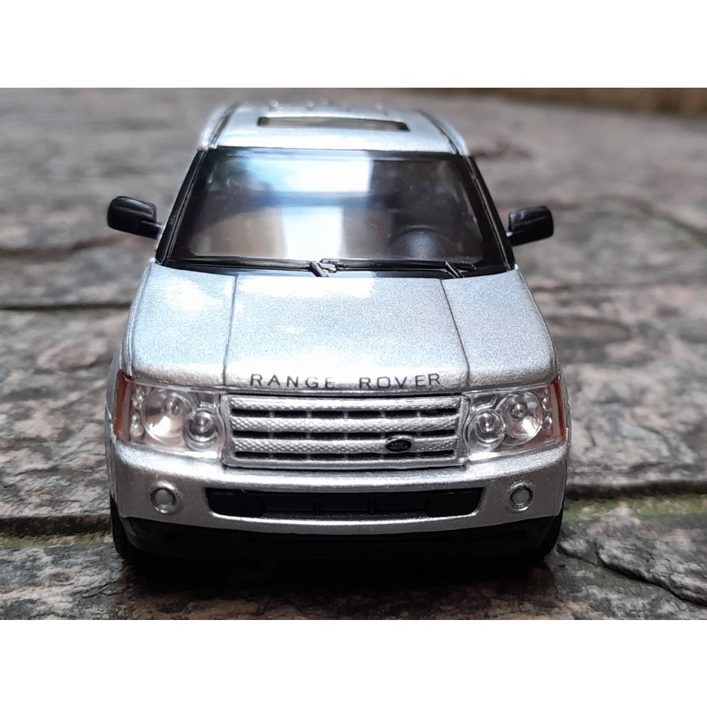 Miniatura Land Rover Range Rover Sport 1:38 Prata Kinsmart Metal e ...