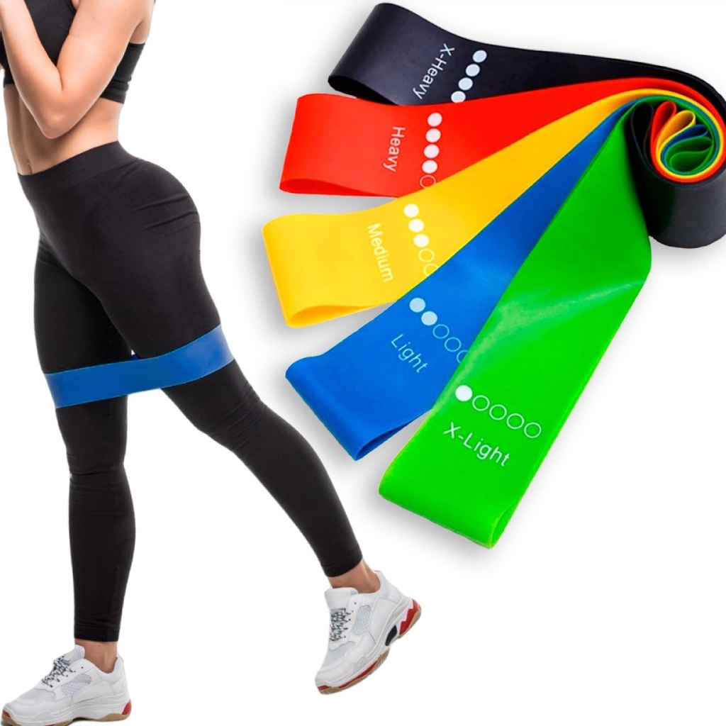 5 Mini Band Elastico Academia Fit Treino Funcional Exercício | Shopee ...