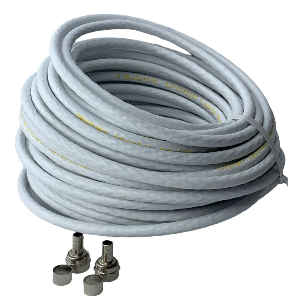 Kit Cabo Coaxial 15 Mts Rg59 P/antena E Conectores | Shopee Brasil