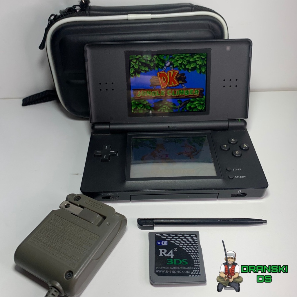 Nintendo DS Black + R4 4GB Com Muitos Jogos + Case | Shopee Brasil