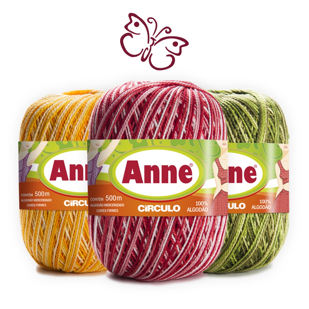 Linha Anne 500m Mesclado Circulo | Shopee Brasil