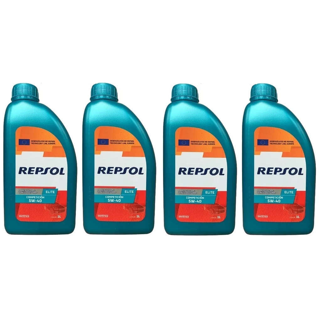 Repsol elite competicion 5w40 (kit com 4 litros) | Shopee Brasil