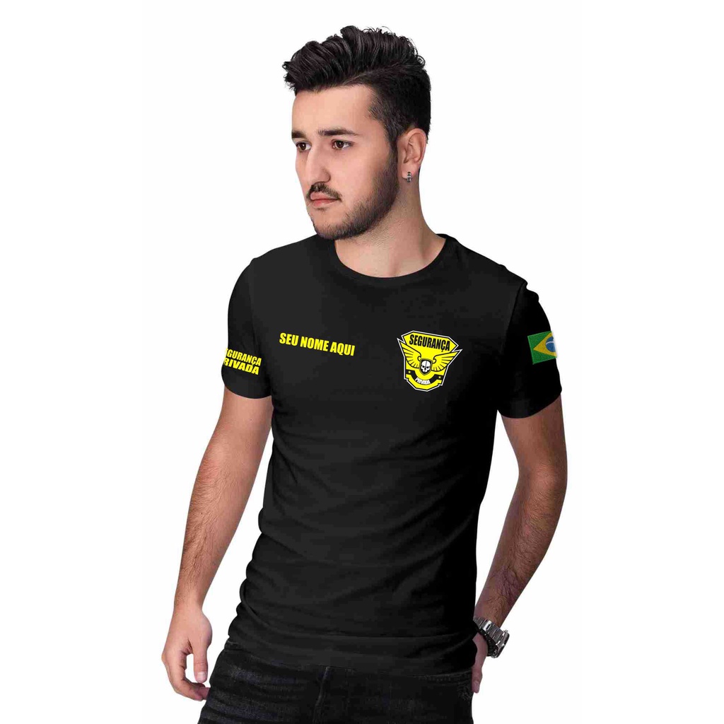CAMISETA SEGURANÇA PRIVADA #2 COM SEU NOME | Shopee Brasil