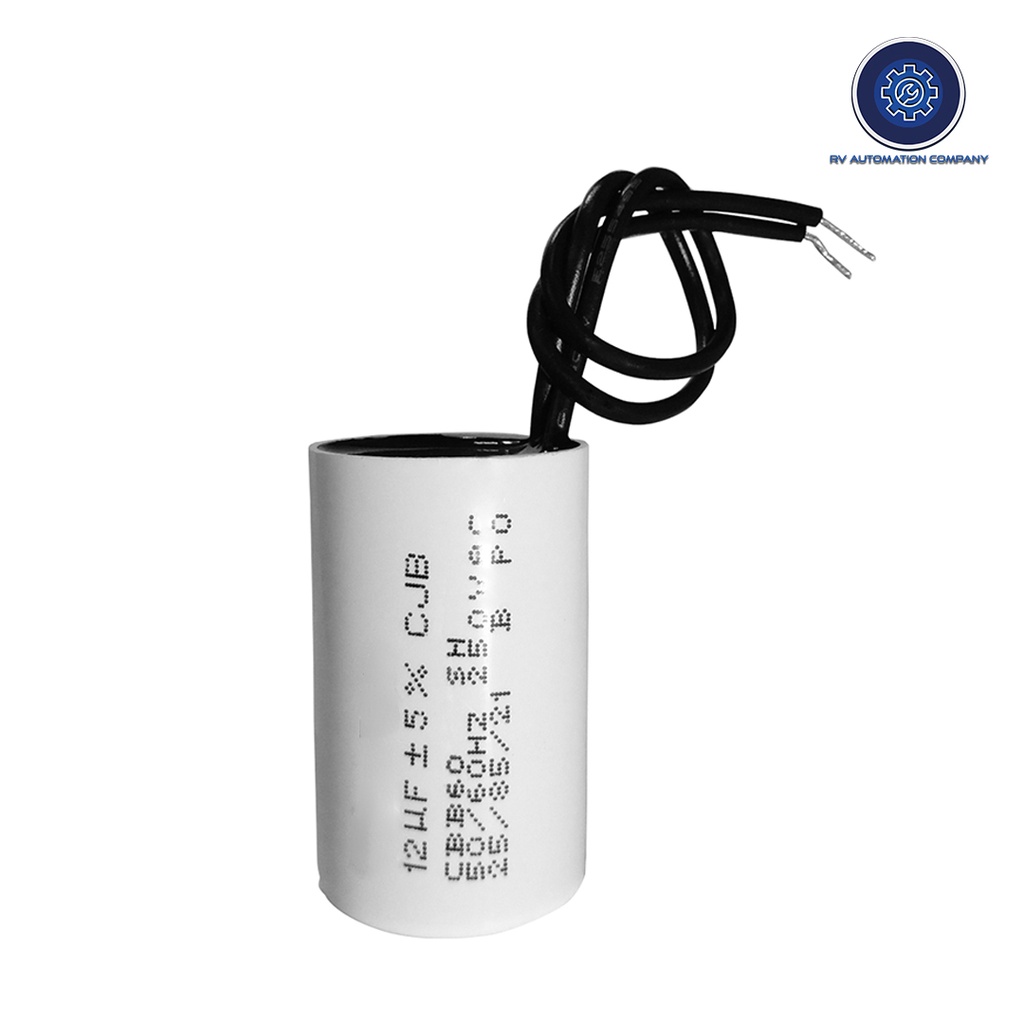 Capacitor Permanente 12uf 250v 2 fios Para Portão Eletrônico Motor Ppa ...
