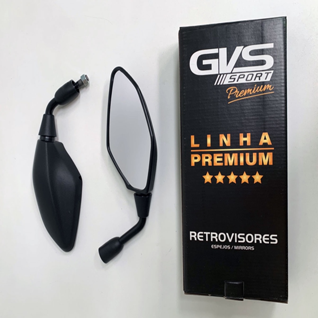 Retrovisor Mt 03 07 09 Gvs Haste Curta Fixo Lente Convexa Honda E