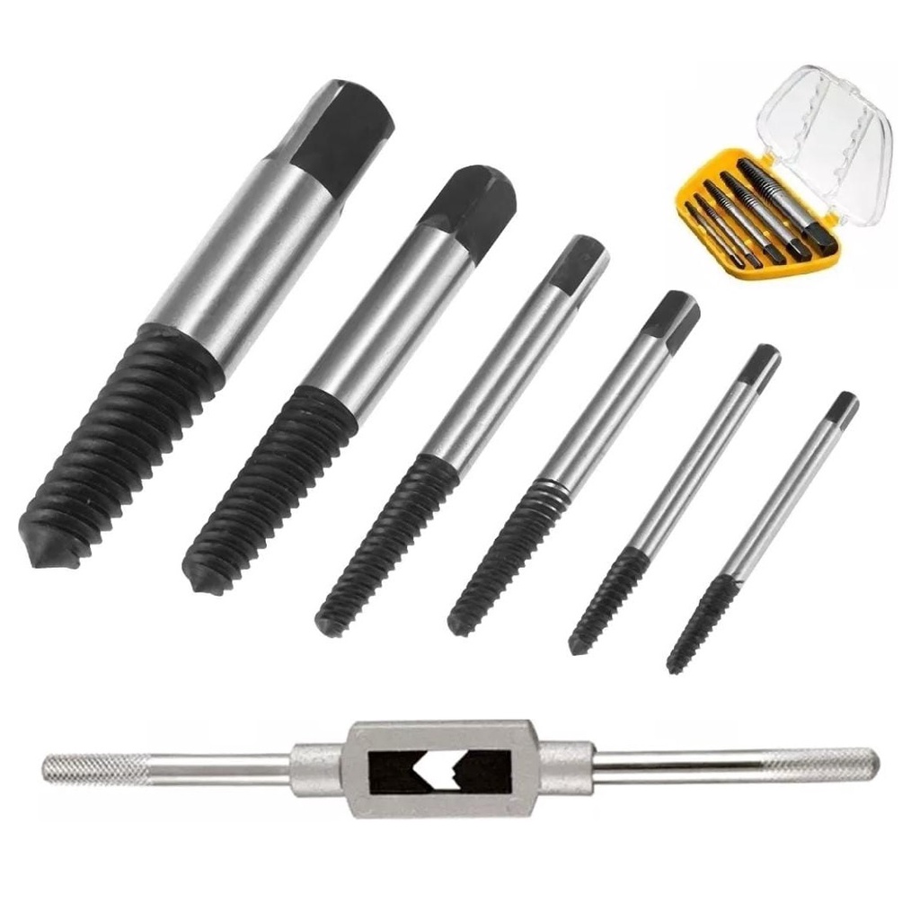 kit Extrator Profissional Saca Parafuso COM VIRA MACHO | Shopee Brasil