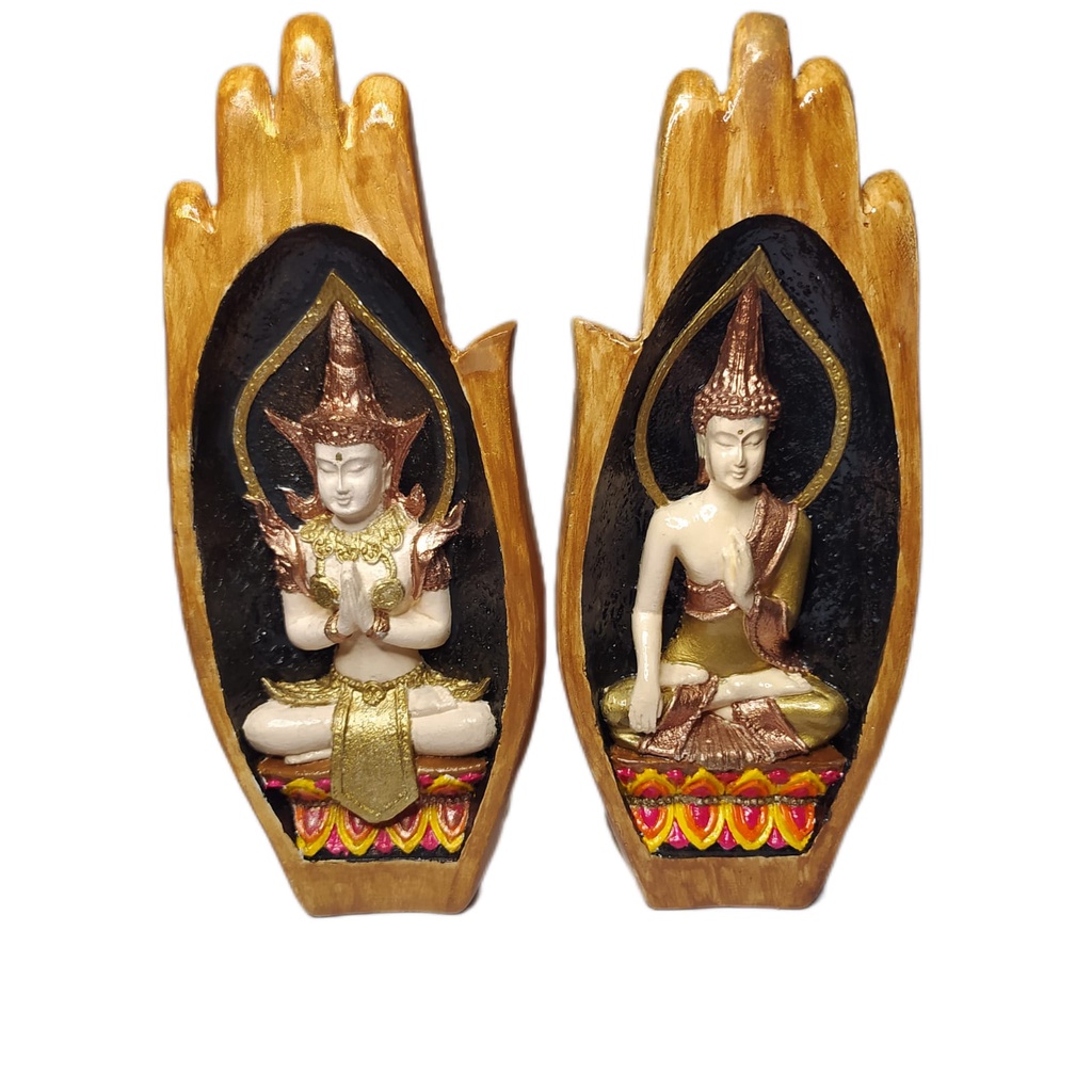 Mãos em Prece - Palma da mão com imagem de Buda/hindu/buda/Imagem ...